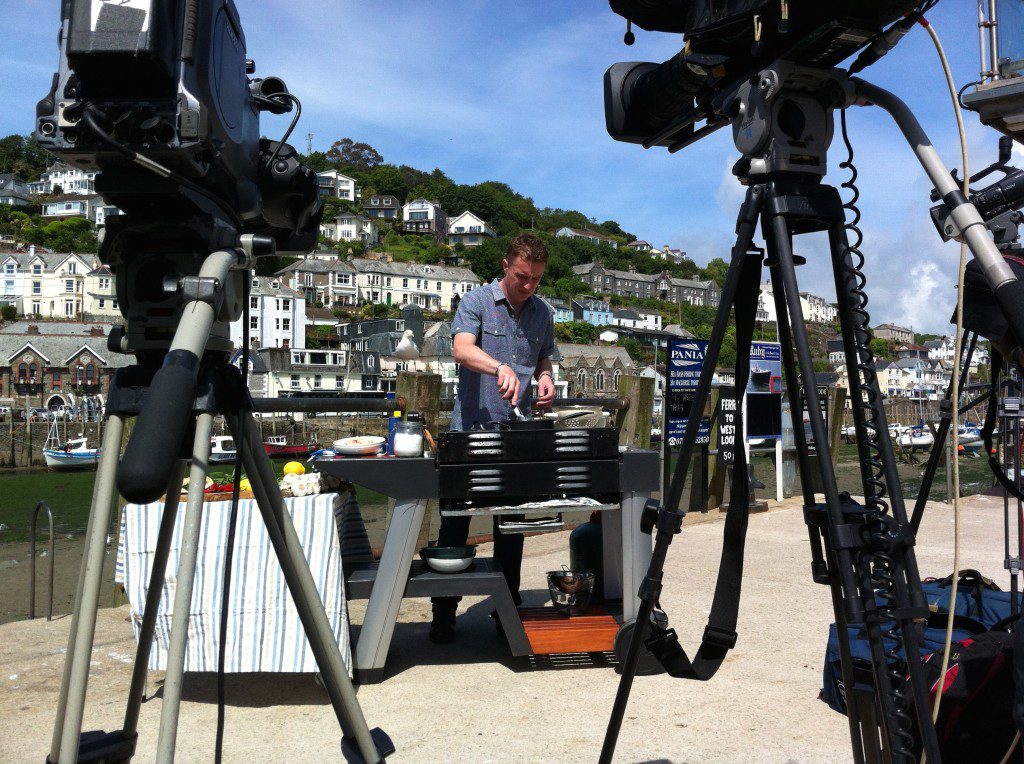 Filming in Looe with James Tanner for ITV Lorraine Show - Tim Stephens ...