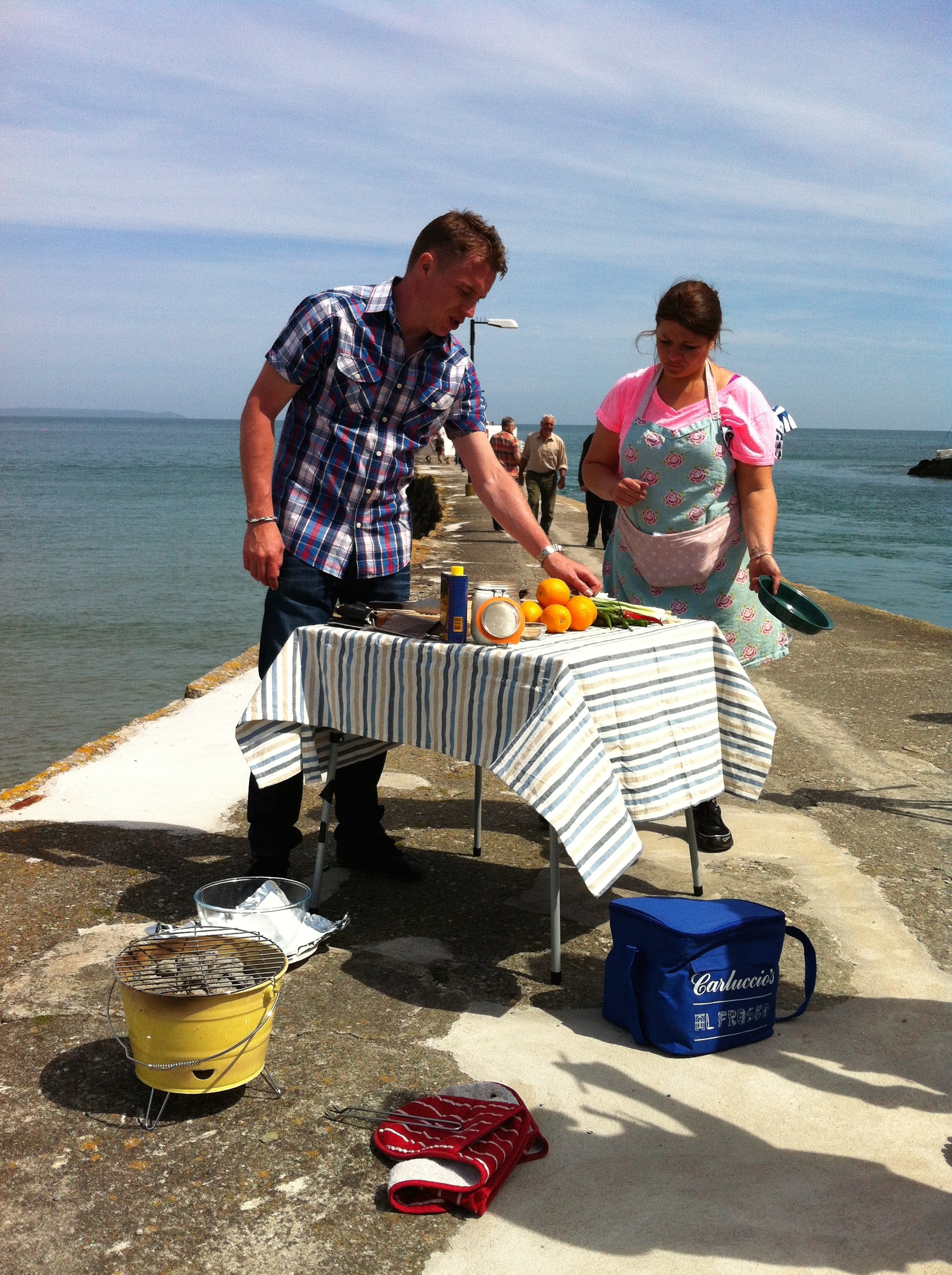 Filming in Looe with James Tanner for ITV Lorraine Show - Tim Stephens ...